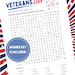 Veterans Day Activities: Printable Games & Coloring Pages (digital ...