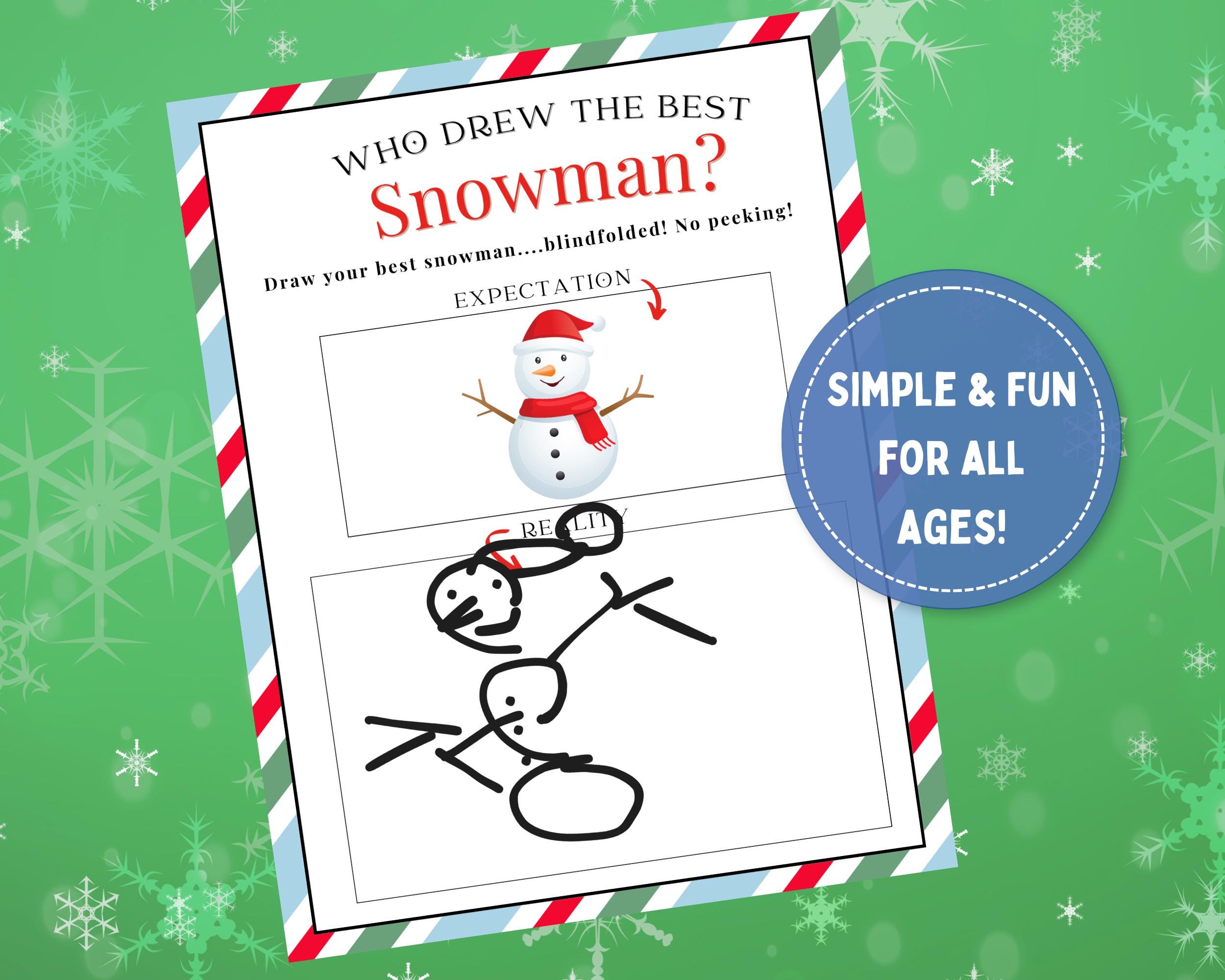 Christmas Drawing Game, Can You Draw It Christmas Game, Printable ...