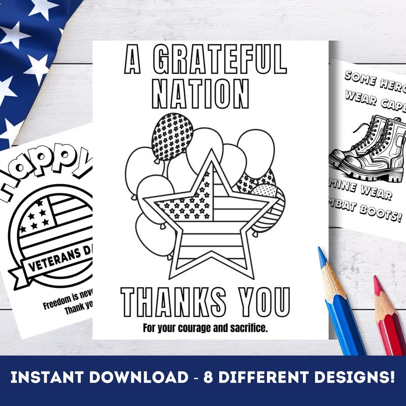 Printable Veteran Cards - Etsy