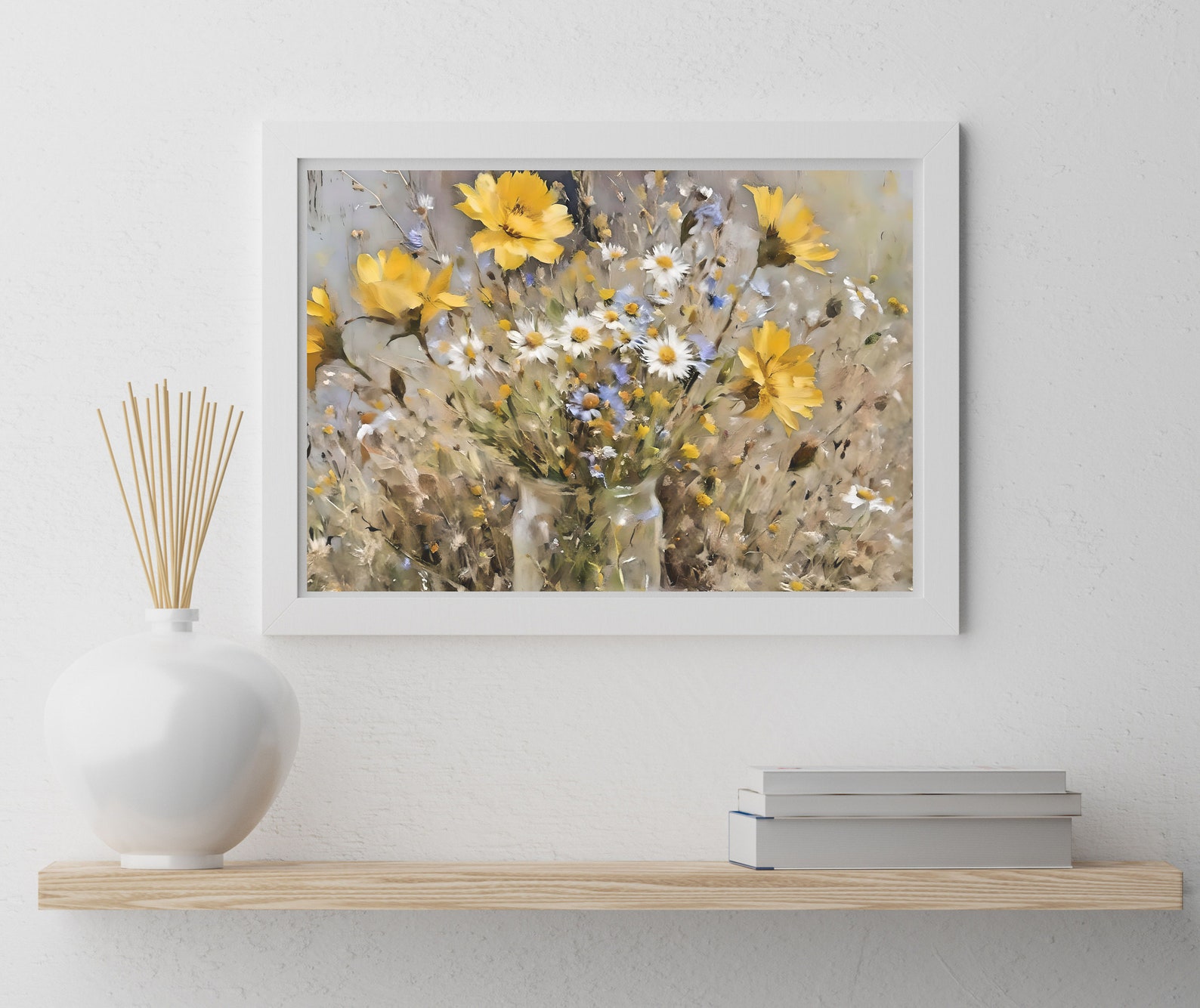 Horizontal Framed Art, Framed Wall Art Prints, Spring Flower Wall Art ...