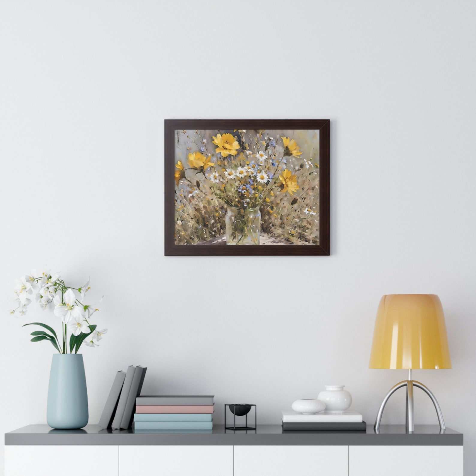Horizontal Framed Art, Framed Wall Art Prints, Spring Flower Wall Art ...
