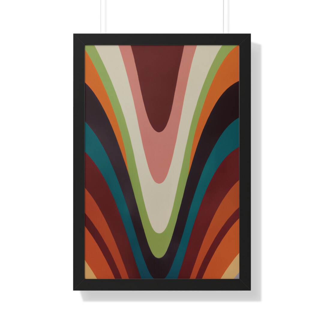 Vertical Framed Art, Vertical Poster Art, Framed Wall Art Prints, Retro ...