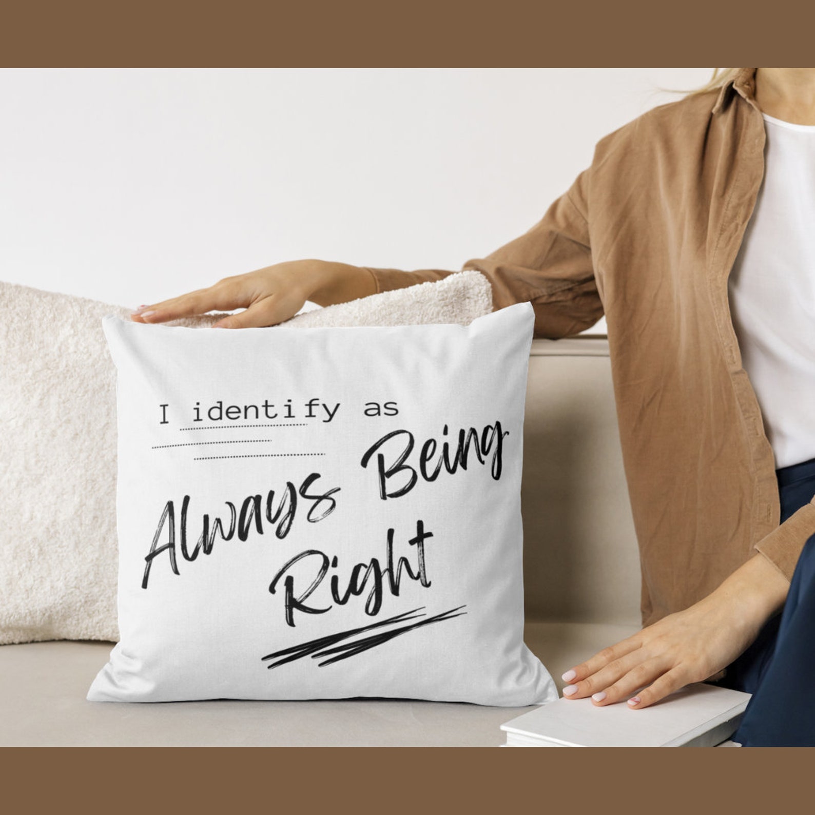 Identify as Always Being Right, Digital Download, PNG, Funny, Attitude ...