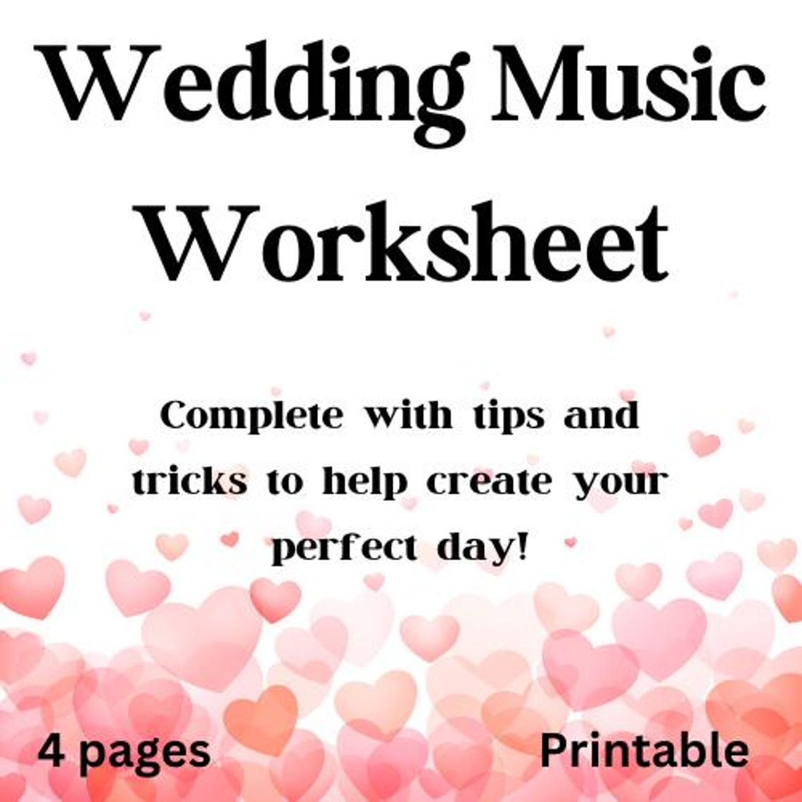 Digital Wedding Music Planner and Tips, Wedding Songs, Wedding Playlist ...