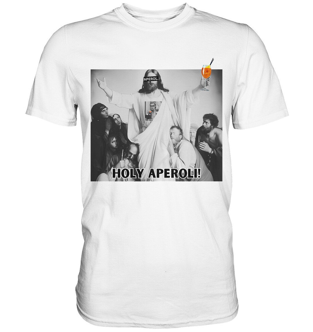 Santo Aperoli Aperol Meme Jesús usando Camisa Coca-Cola Regalo perfecto ...