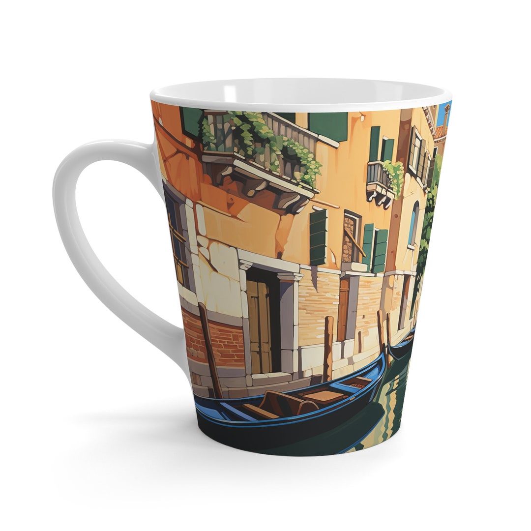 Mug With Venice Canal Scene Latte Mug Venice Italy Mug - Etsy