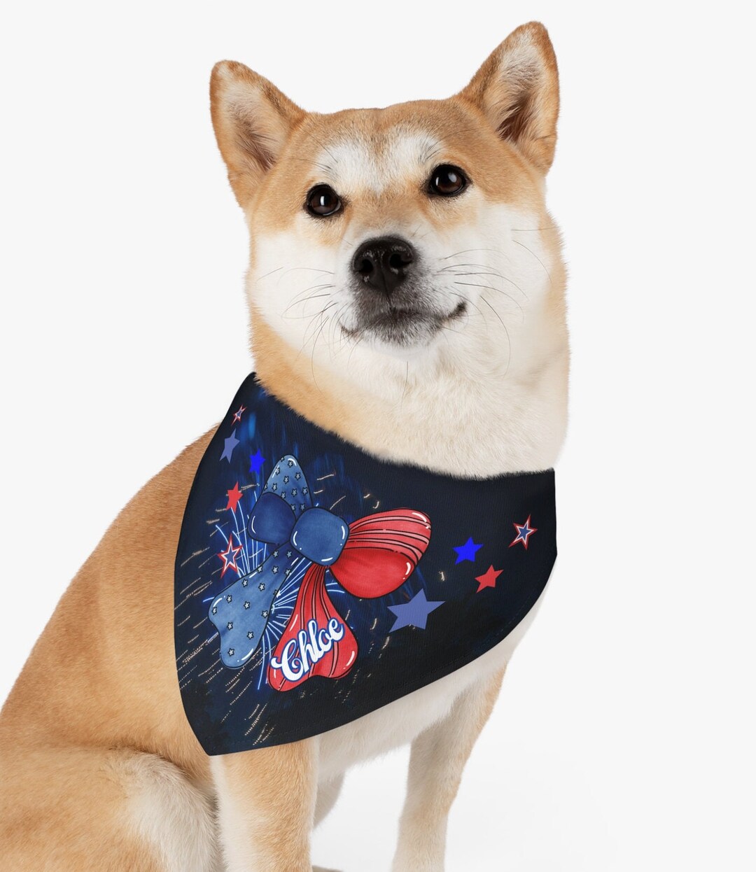Personalized 4th of July Dog Bandana, Independence Day Dog Bandana ...