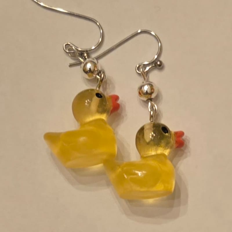 Rubber Duck Earrings - Etsy