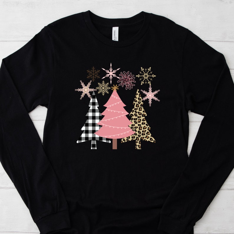 Christmas Tree Long Sleeve Shirt: Festive Winter Tee - Etsy