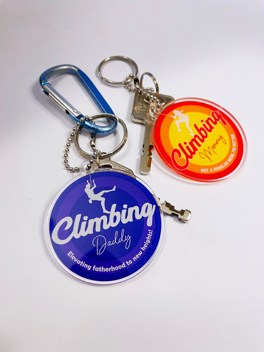 Valentine Rock Climbing Keychain Keychain, Climbing Couple, Climbing ...