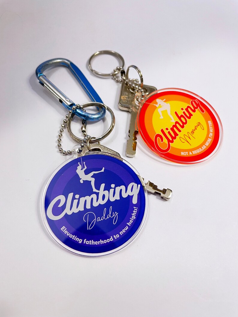 Valentine Rock Climbing Keychain Keychain, Climbing Couple, Climbing ...