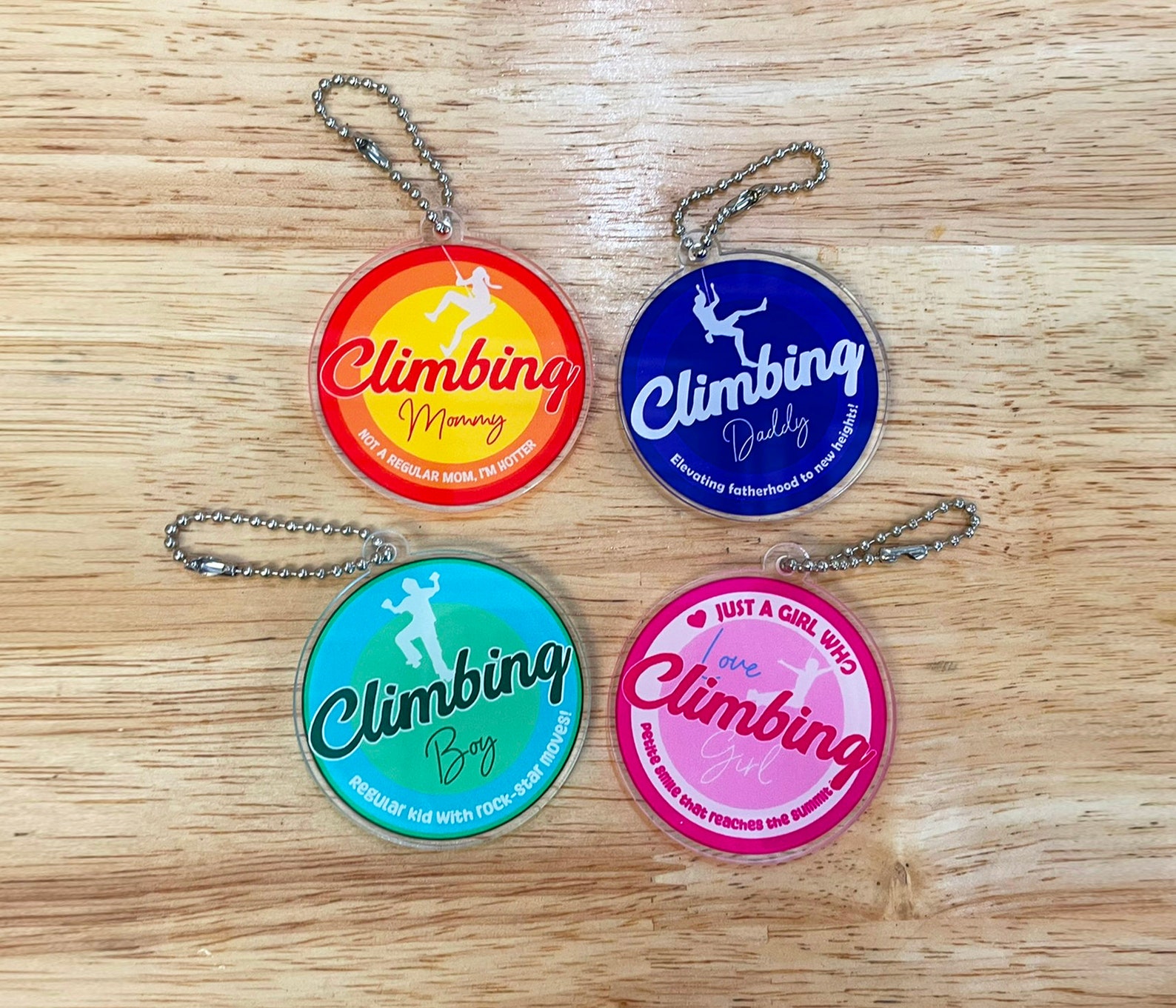 Valentine Rock Climbing Keychain Keychain, Climbing Couple, Climbing ...