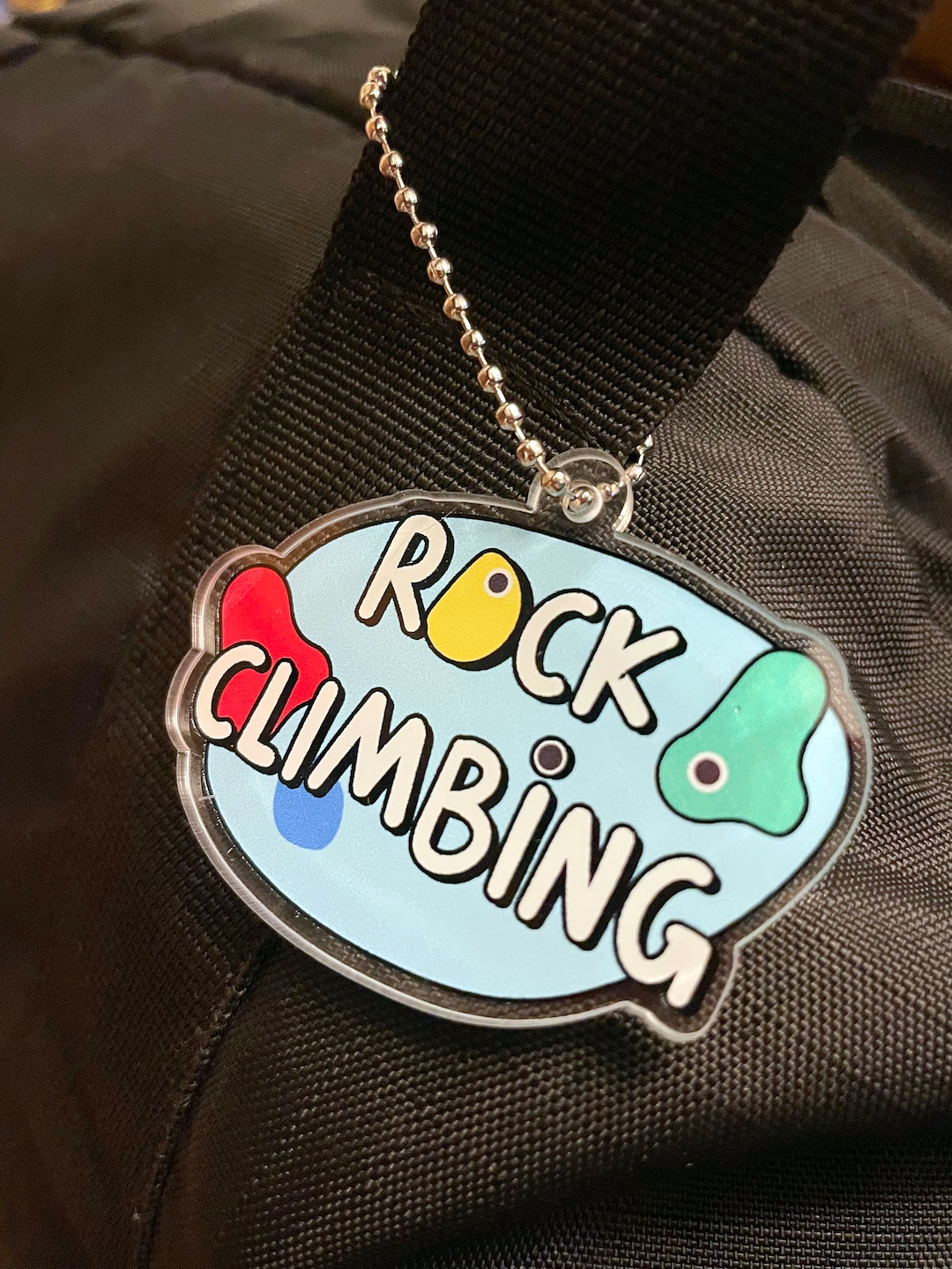 Rock Climbing Keychain Keychain, Climbing Gift, Gift for Rock Climbers ...