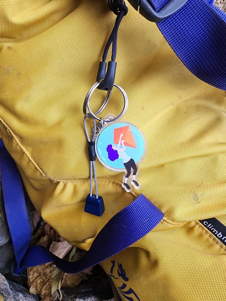 Rock Climbing Keychain , USA Shipping, Climbing Shirt, Rock Climbing ...