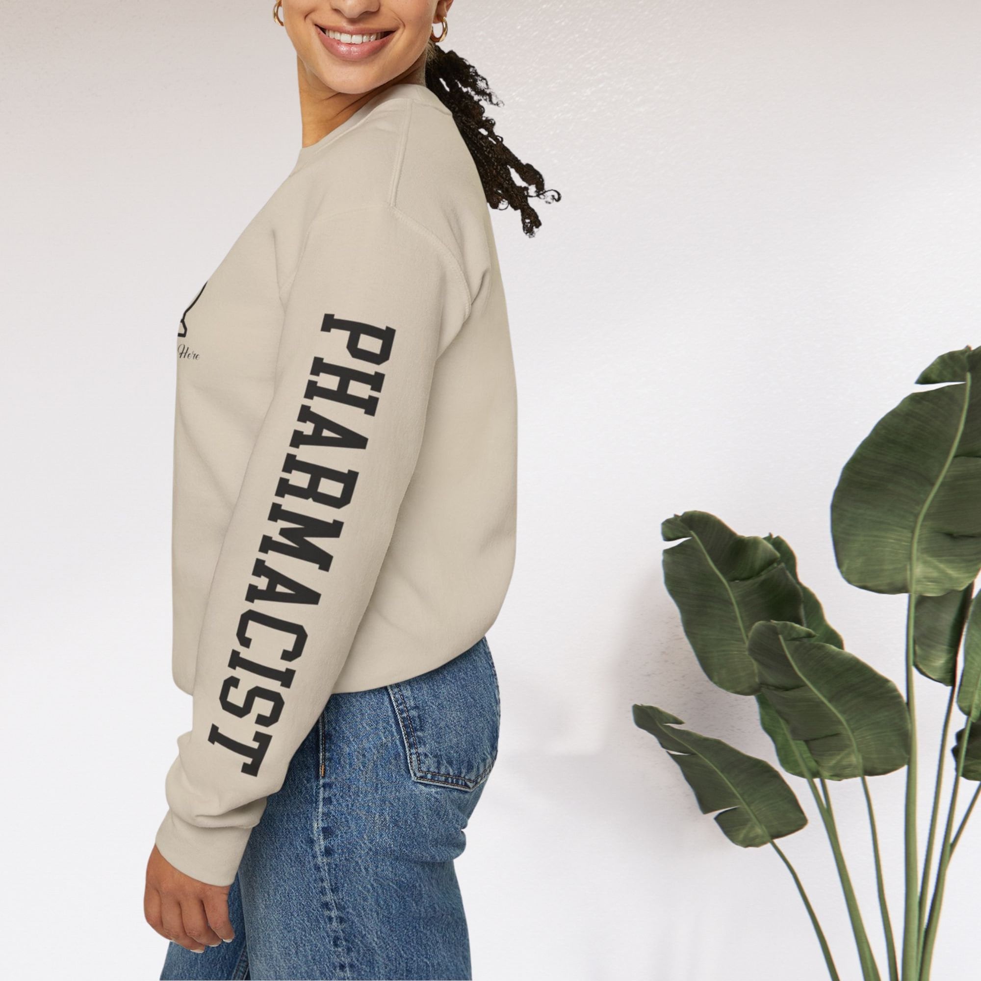 Personalized Pharmacist Sleeve Design Sweatshirt, Custom Pharmacy ...