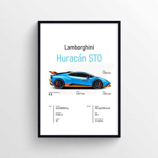 Lamborghini Sto Poster - Etsy