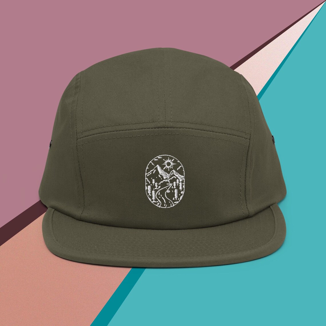 Mountain Five Panel Hat - Etsy