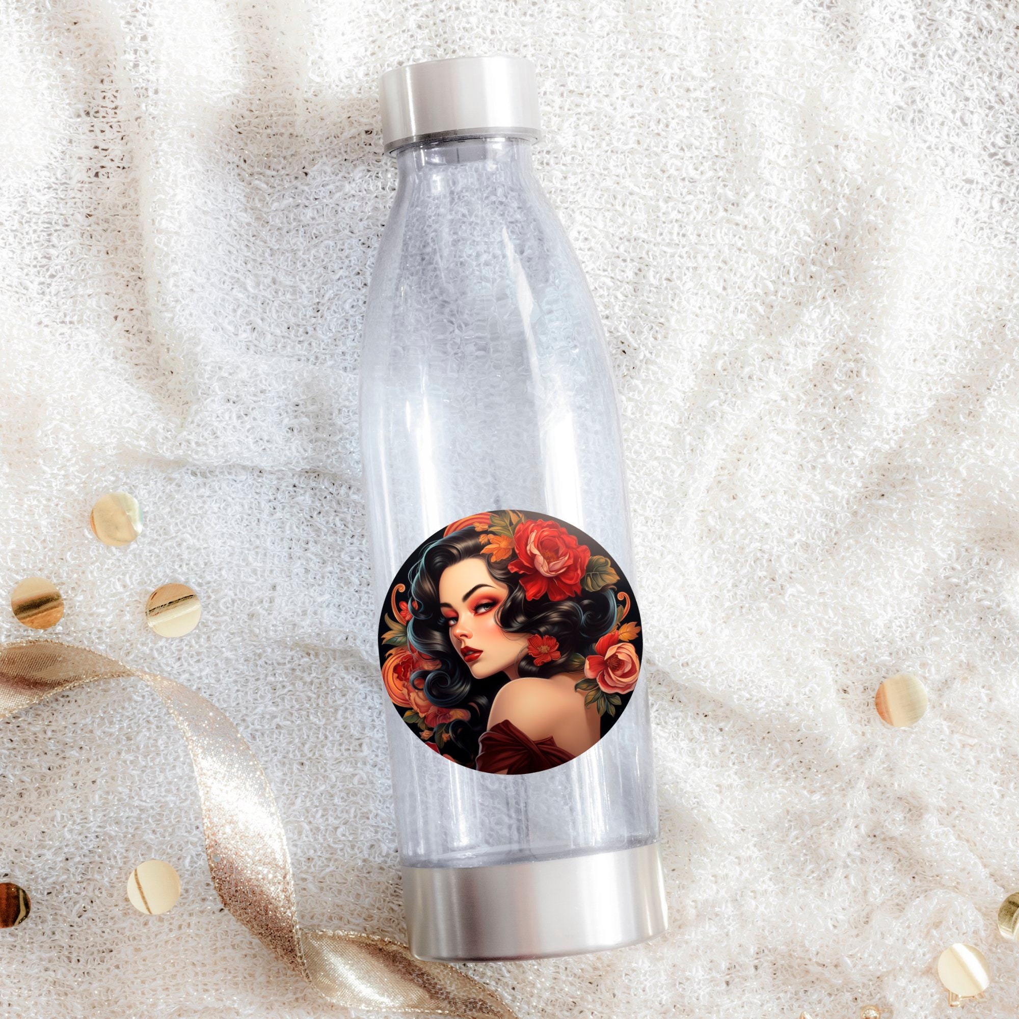 Classic Beauty Vinyl Waterproof Sticker Beautiful Lady Face Decal Water ...