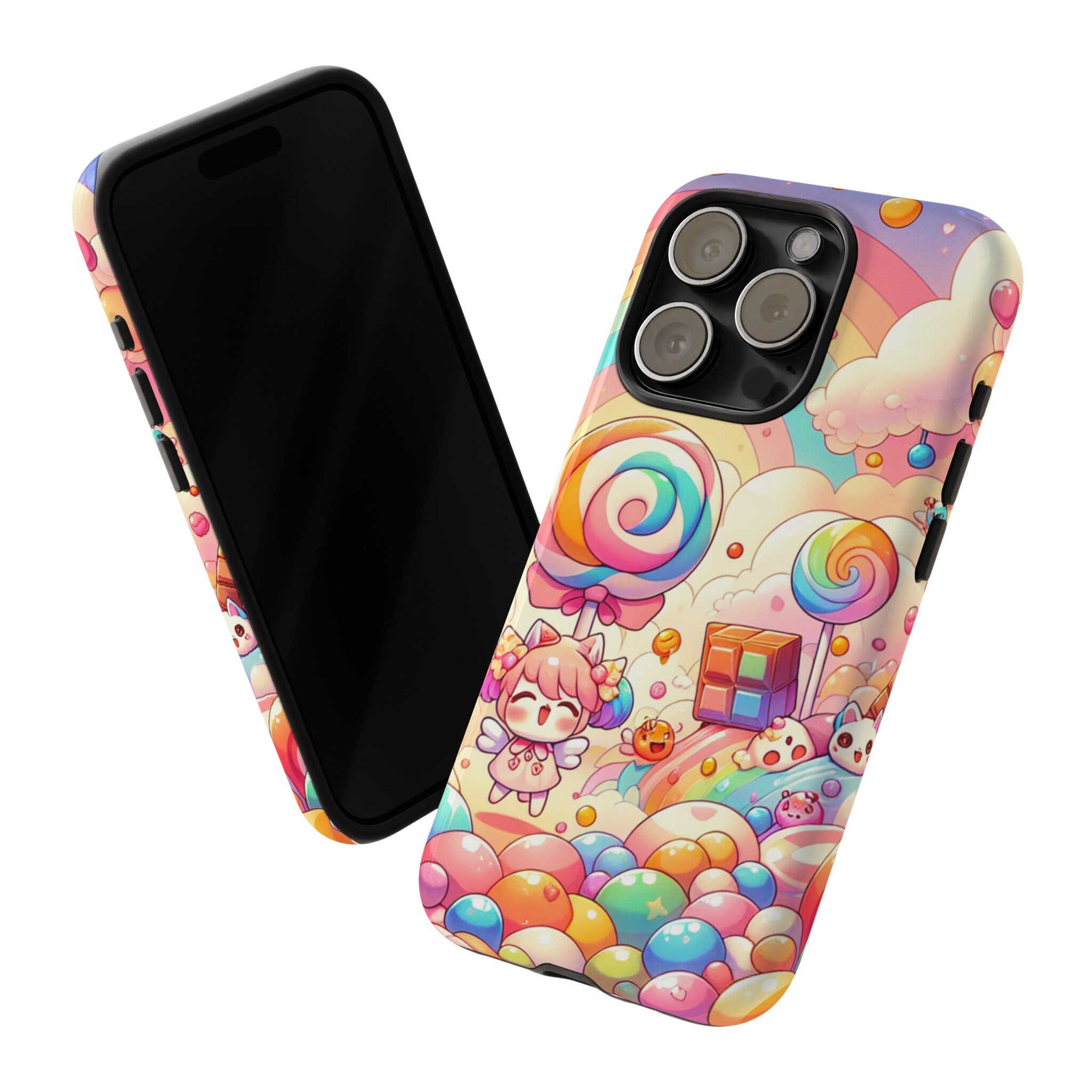 Anime Candy Candyland Bubblegum Chocolate Lollipop Rainbow Clouds Pop ...
