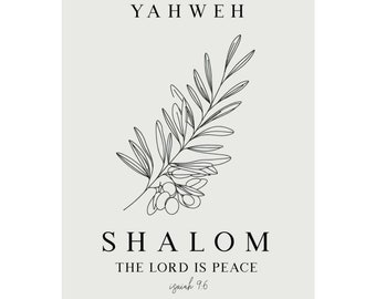 Yahweh Ra'ah Names of God Series Vertical Posters Wall Art Christian ...