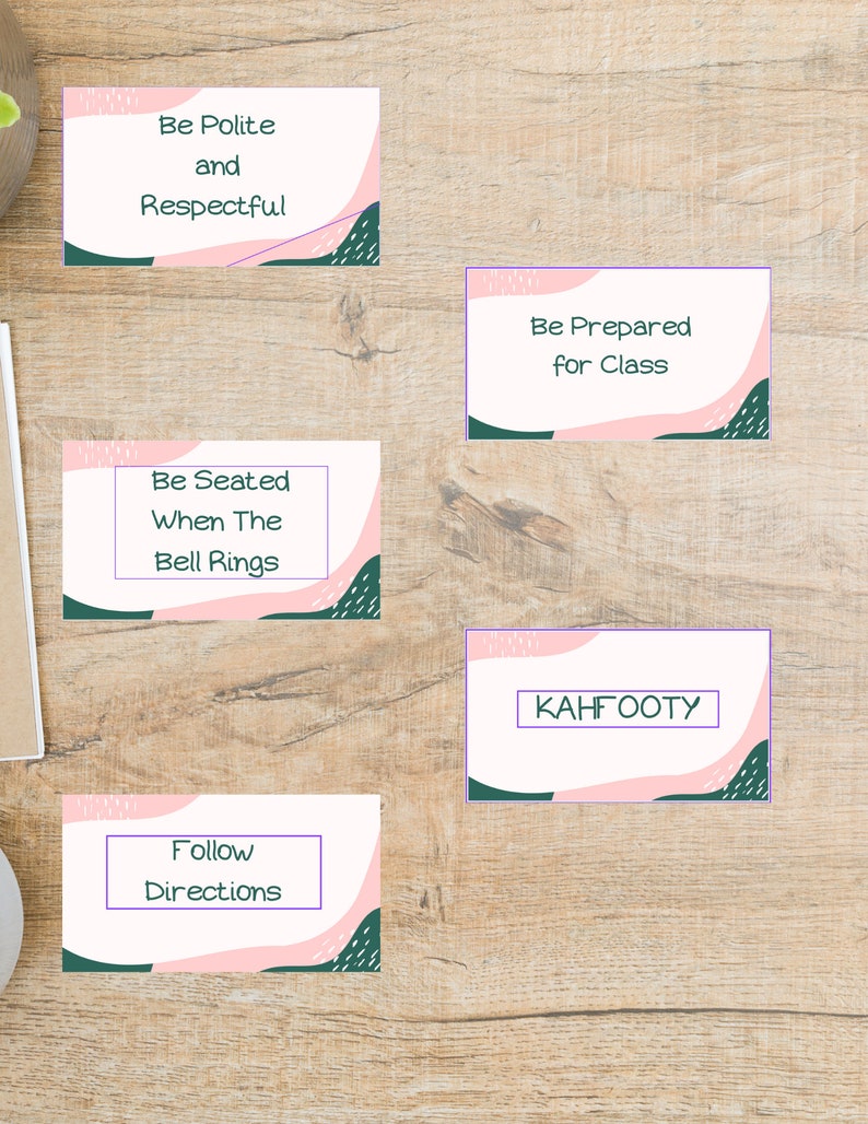 Editable Classroom Expectations - Etsy