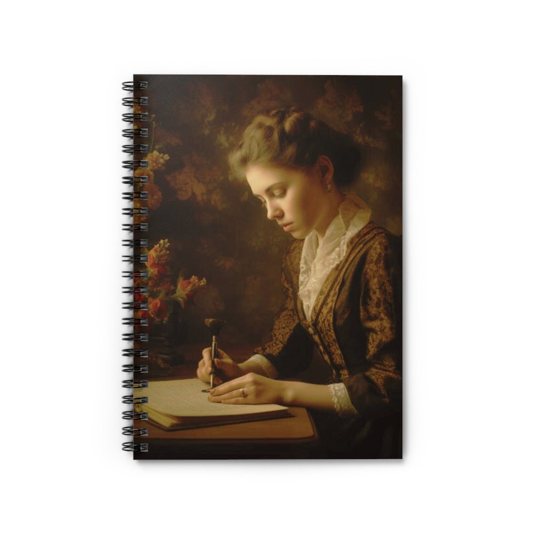 Dark Academia Gift Reading Journal Victorian Lady Diary Commonplace ...