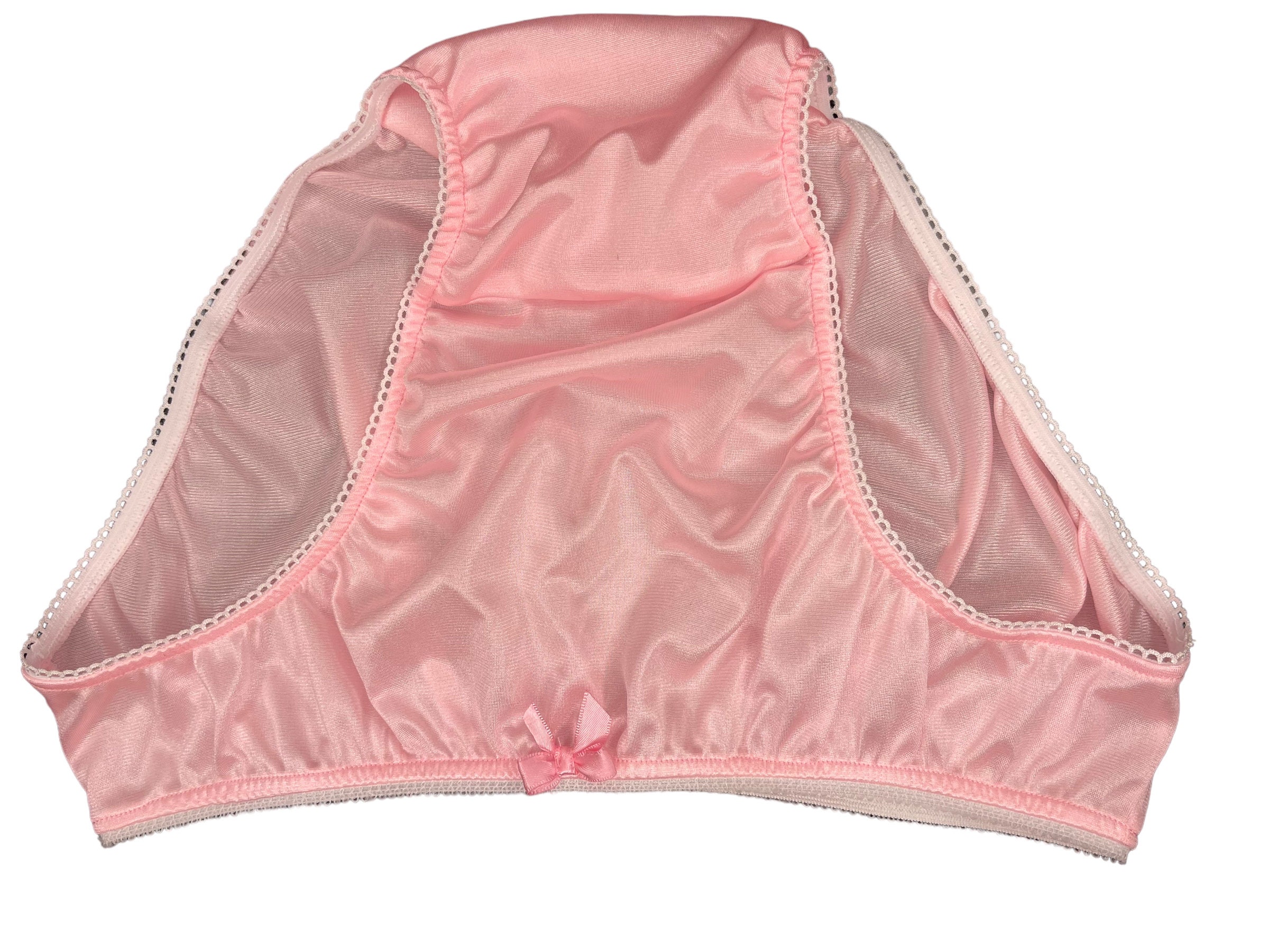 Adult Sissy Pink Nylon Tricot Bikini Panty Size Large Etsy