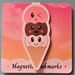 Handmade Magnetic Bookmark | Ice Cream | Bookworm Essentials | Colorful ...