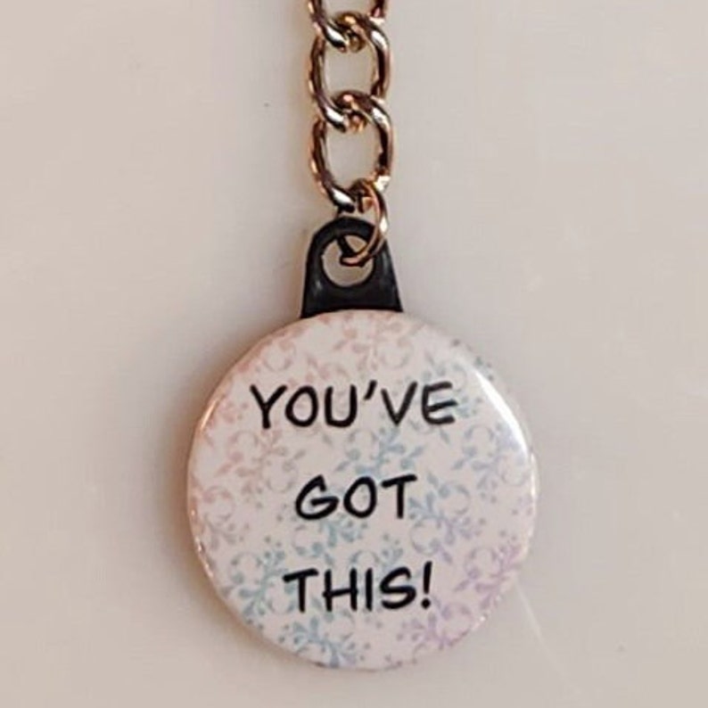 Positive Affirmation Button Keychains | Round Keychains | Cute ...