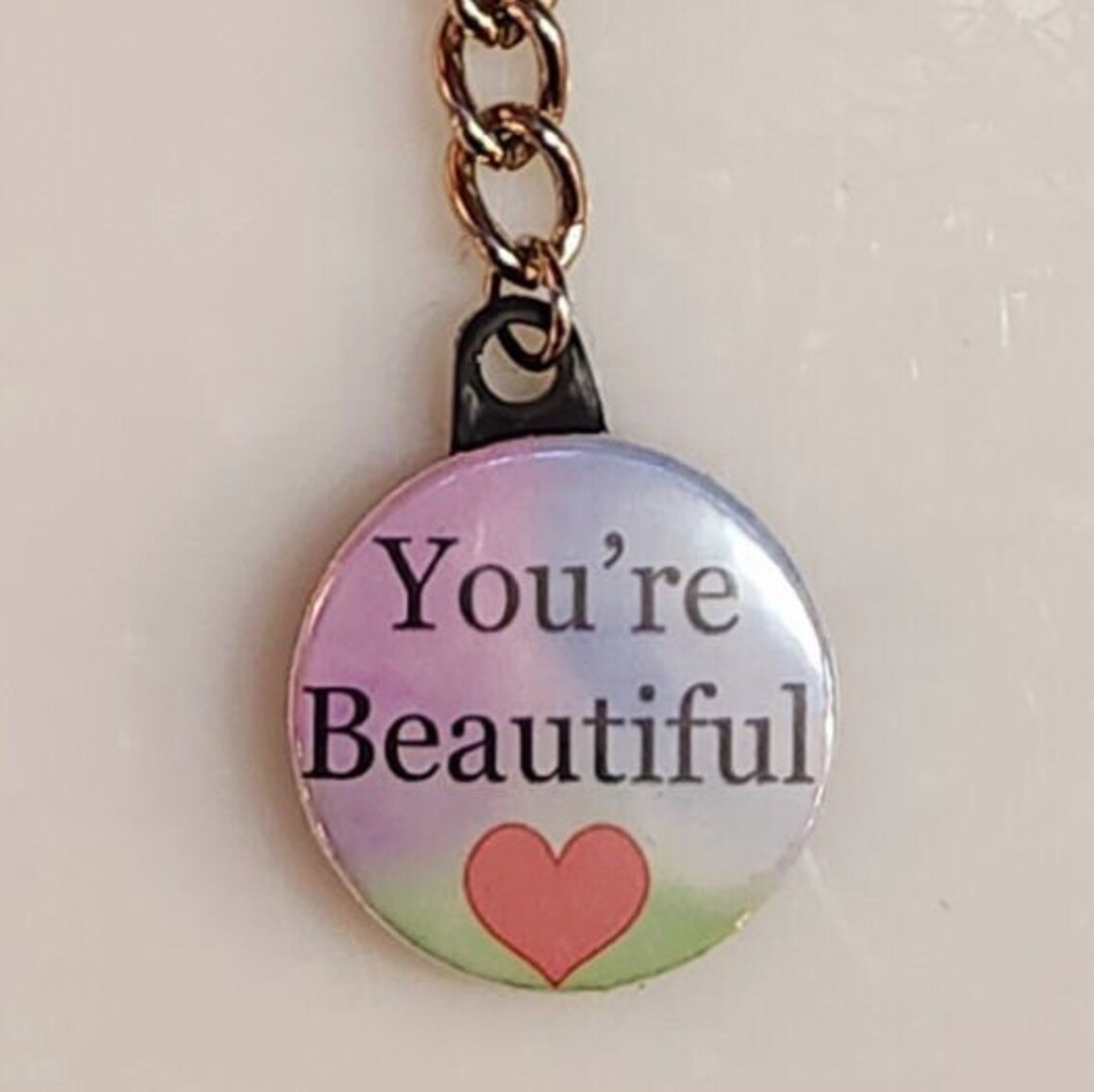 Positive Affirmation Button Keychains Round Keychains Cute Keychains ...