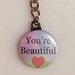 Positive Affirmation Button Keychains | Round Keychains | Cute ...