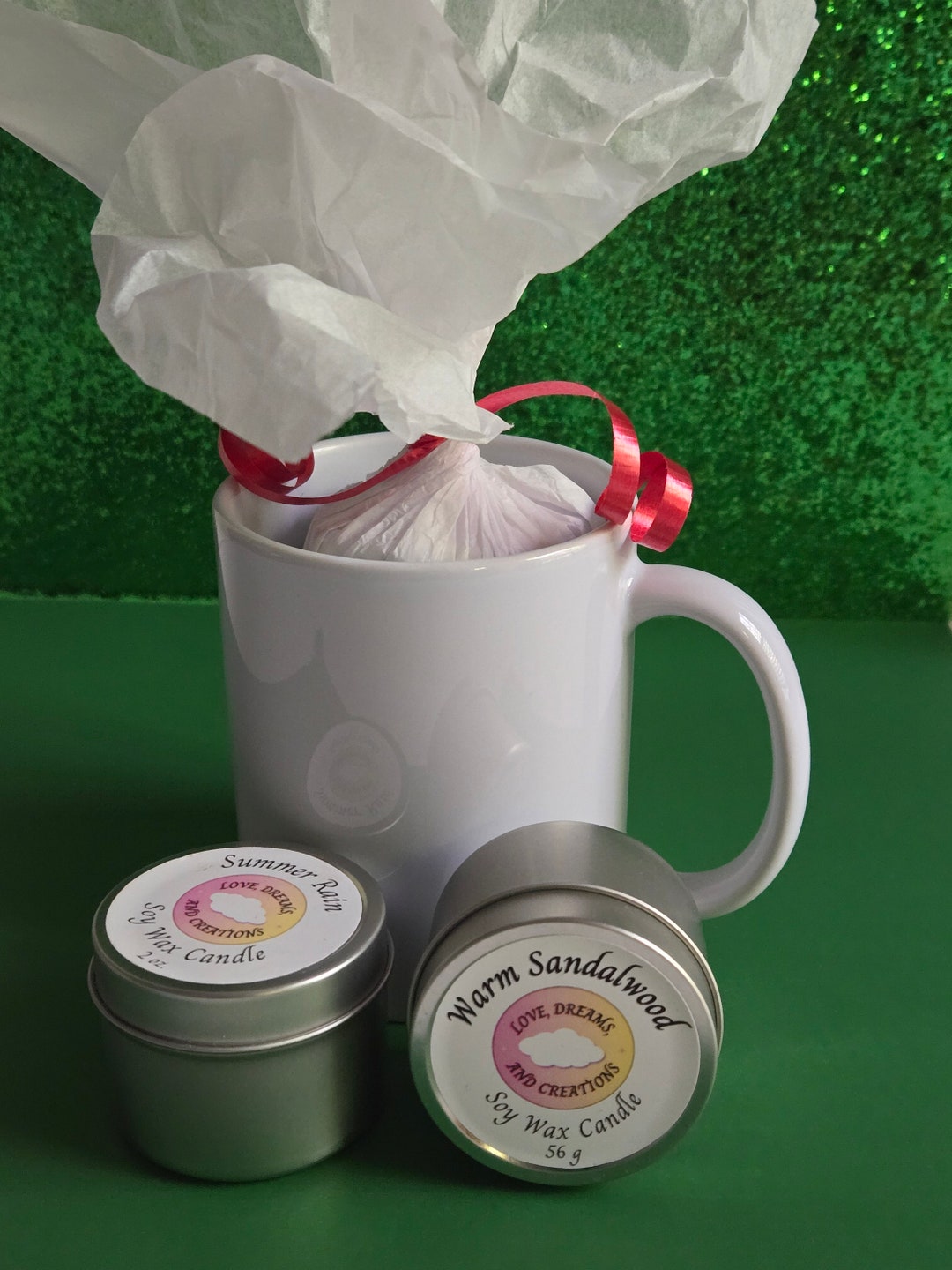 Mug Bundle | Soy Candles and Ceramic Coffee Mugs | Mini Candles ...