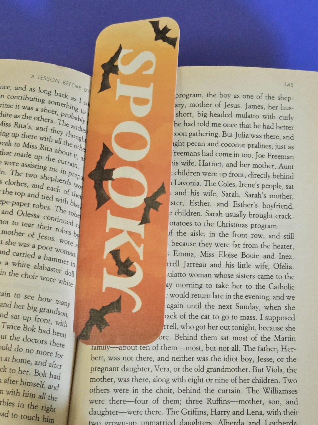 Halloween Bookmark | Spooky Bookmark | Reading Gifts | Accessories for ...