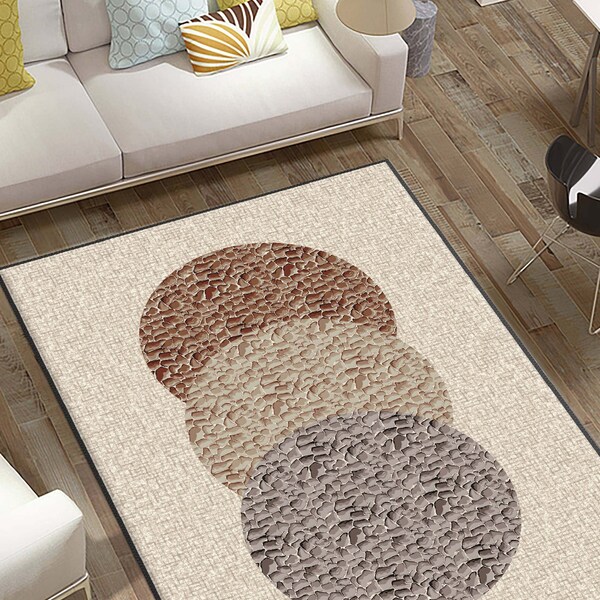 Mid Century Pebble Rugs - Etsy