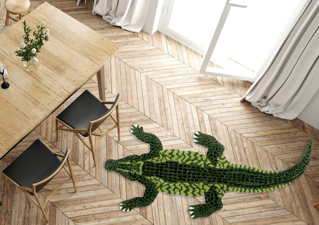 Decorative Crocodile Rugs, Modern Home Decor Skin Pattern Rug ...