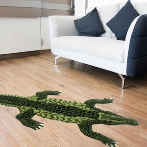 Decorative Crocodile Rugs, Modern Home Decor Skin Pattern Rug ...