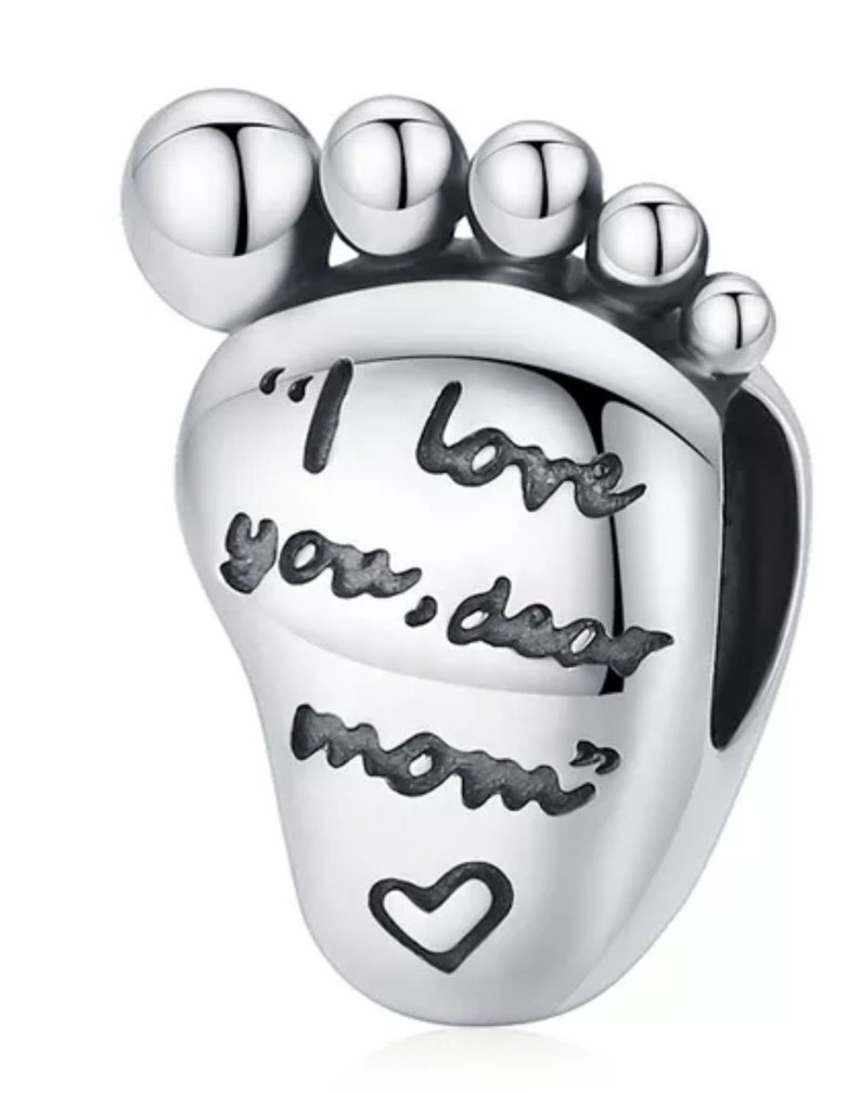 Baby Foot Charm, Sterling Silver, Special Memory - Etsy