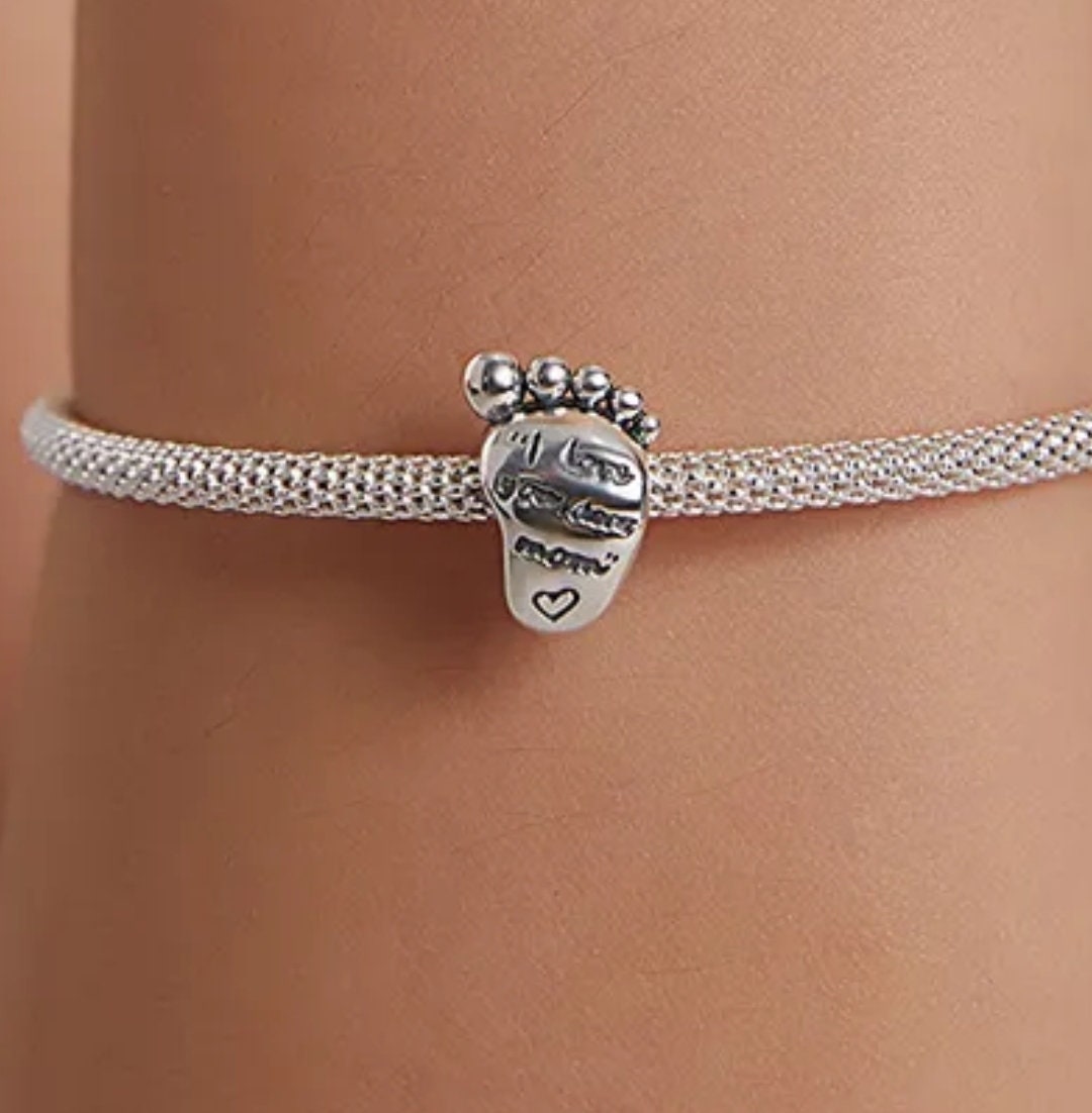 Baby Foot Charm, Sterling Silver, Special Memory - Etsy