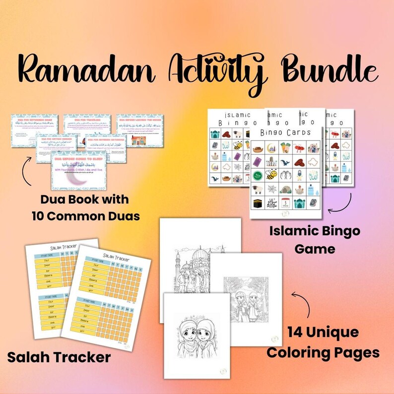 Ramadan Kids Activity Bundle: Islamic Homeschooling (digital Download ...