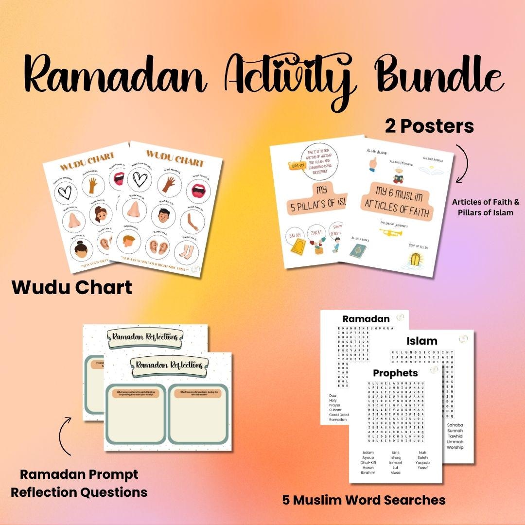Ramadan Kids Activity Bundle: Islamic Homeschooling (digital Download ...