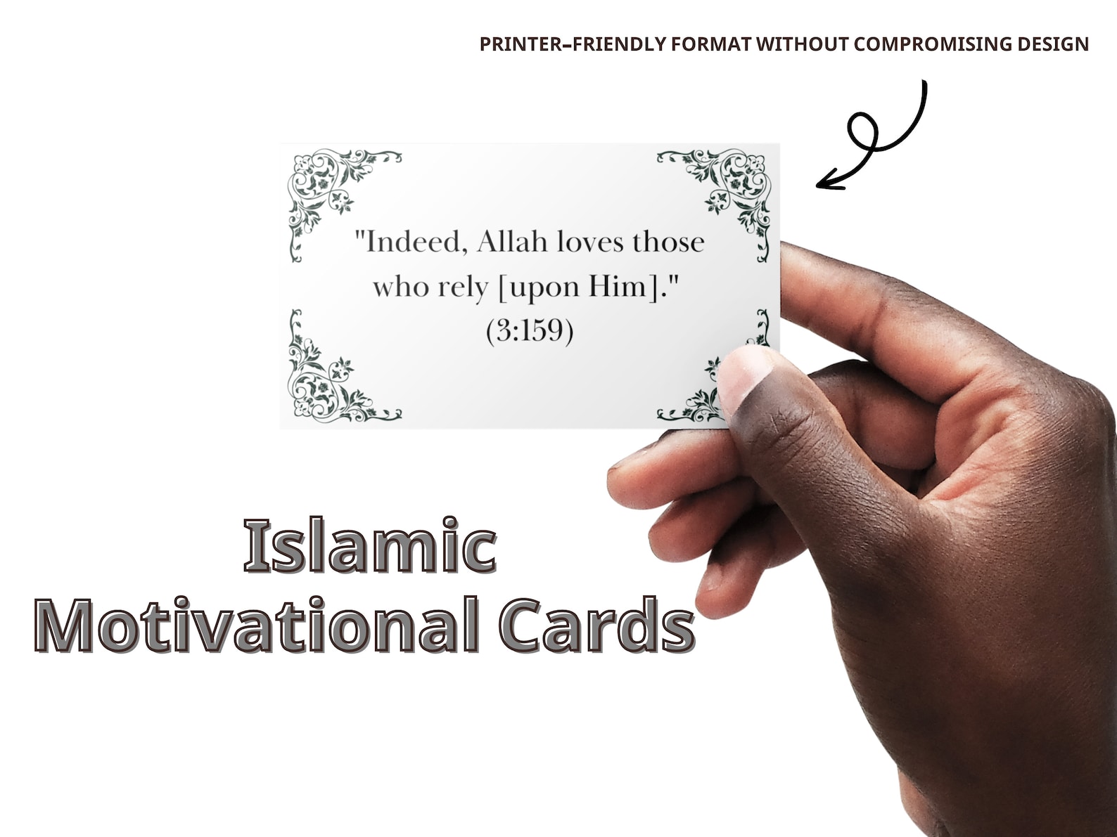 Quran Quotes, Islamic Inspirational Cards, Muslim Gift, Ramadan Gift ...