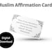 Quran Quotes, Islamic Inspirational Cards, Muslim Gift, Ramadan Gift ...