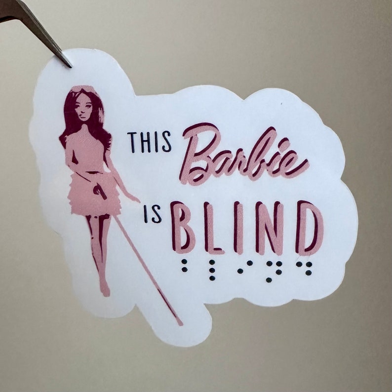 Blind Barbie Sticker - Etsy