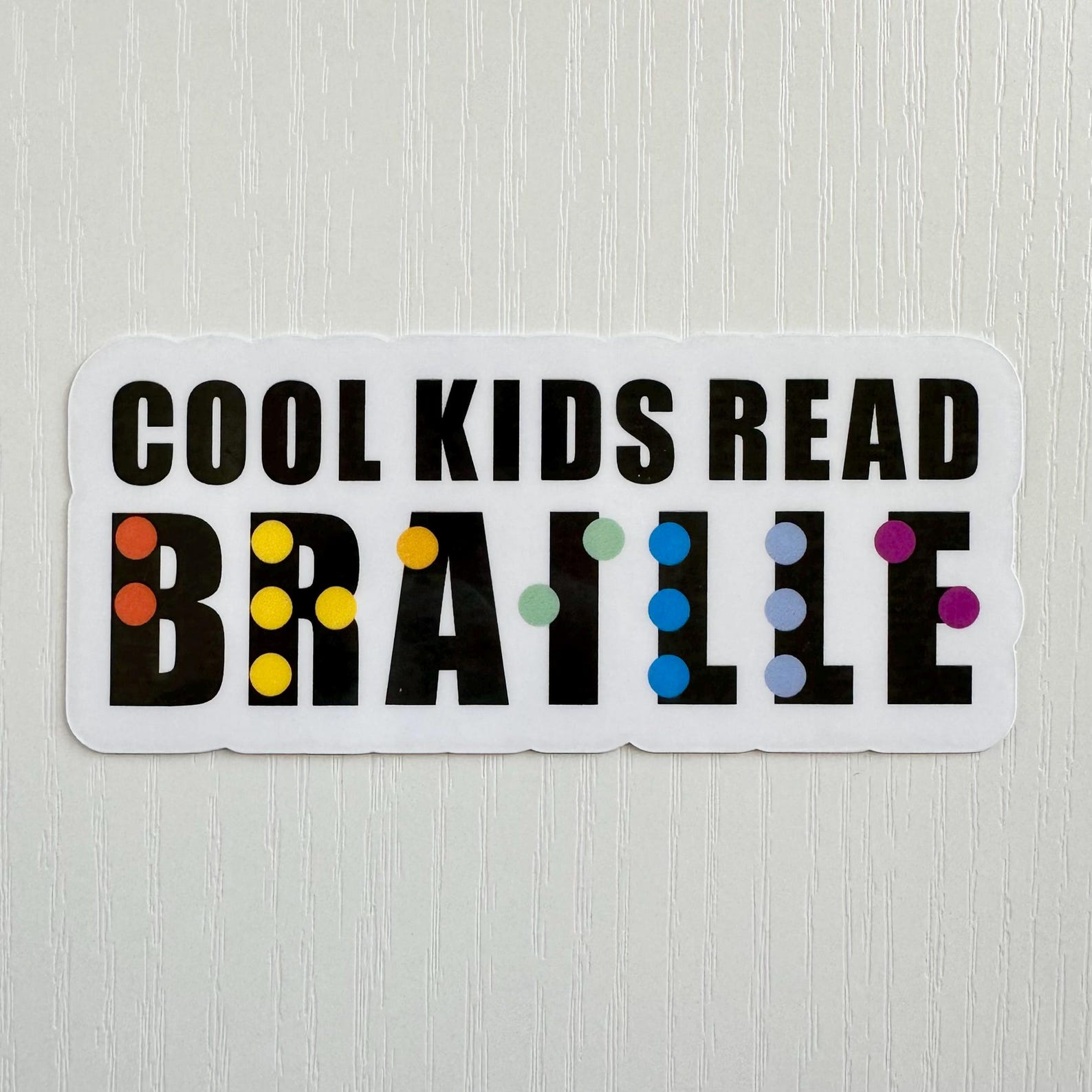 Cool Kids Read Braille Sticker - Disability Awareness, Laptop Decal - Etsy