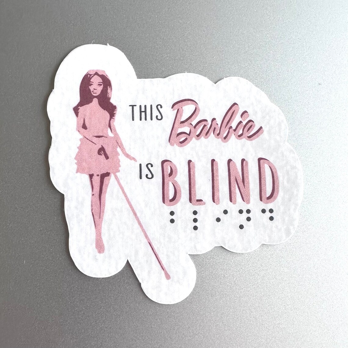 Blind Barbie Sticker - Etsy