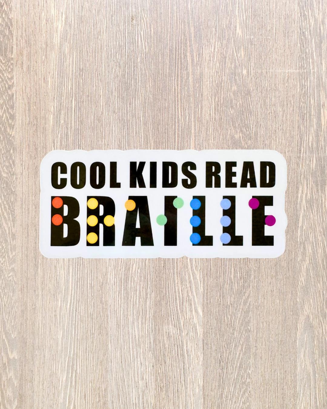 Cool Kids Read Braille Sticker - Disability Awareness, Laptop Decal - Etsy