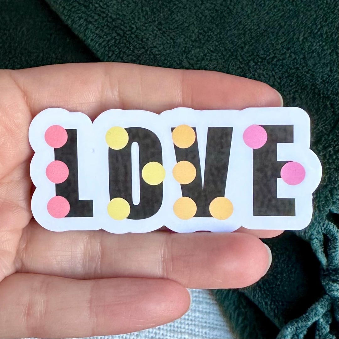Braille Love Sticker - Etsy