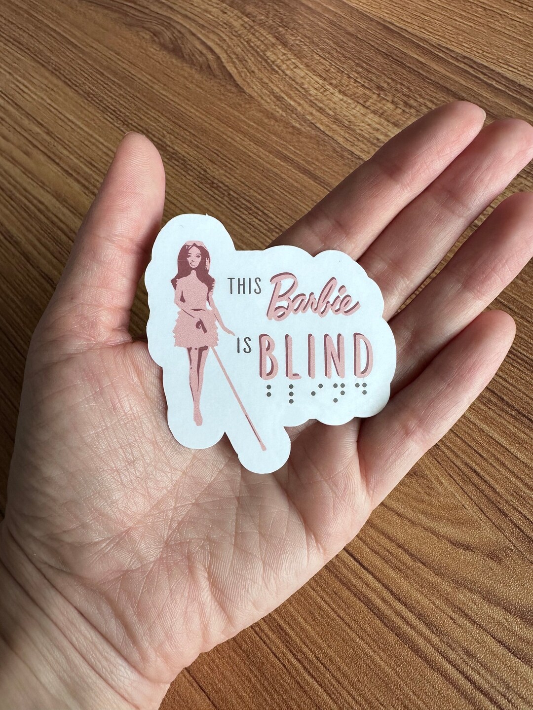 Blind Barbie Sticker - Etsy