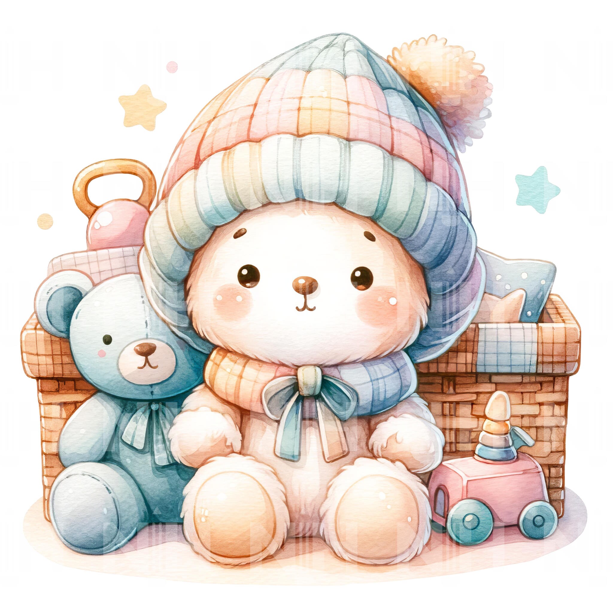 Childrens Toy Cliparts 5pcs PNG, Playtime Kid Toys Clipart Bundle ...