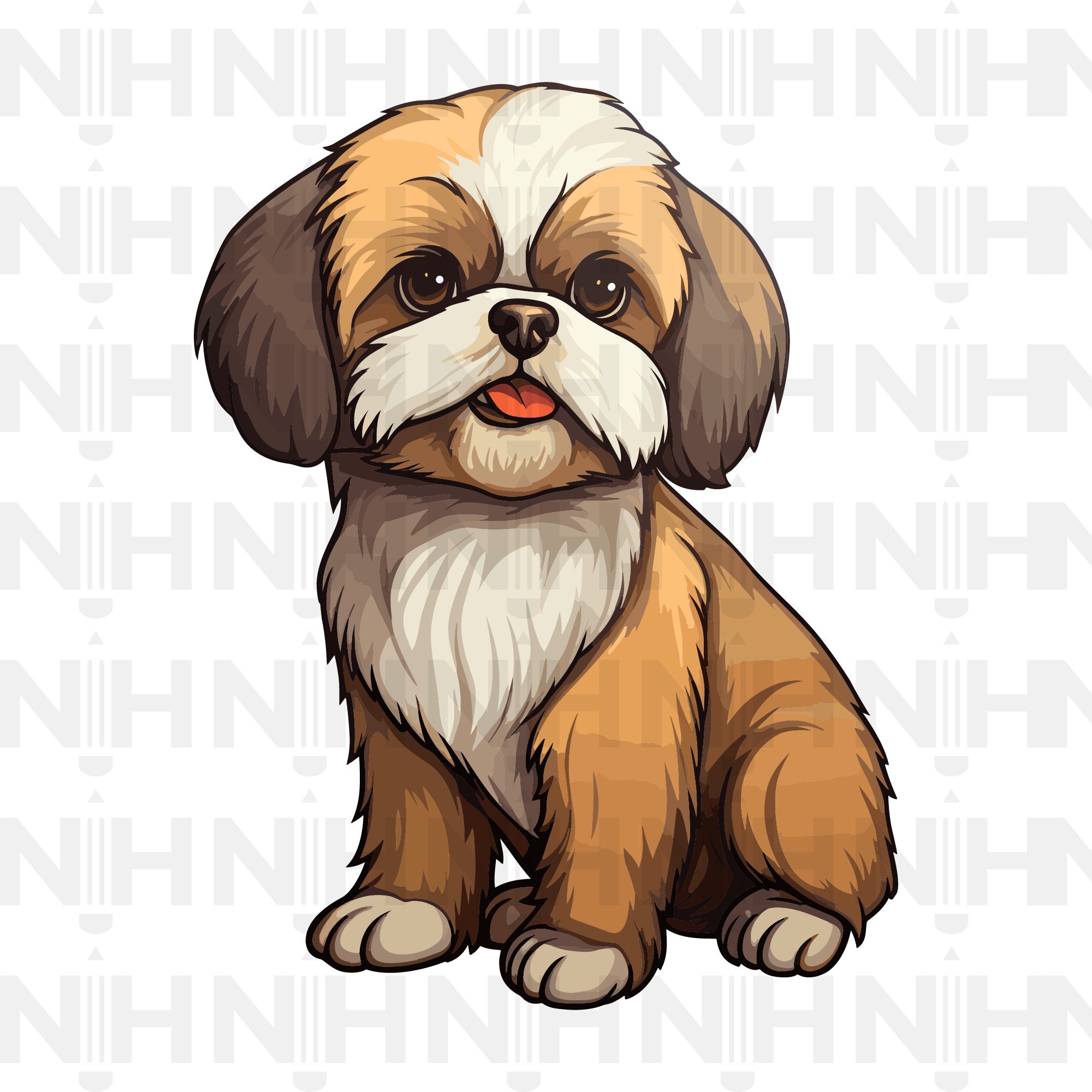 Dog Svg Bundle Shih Tzu Svg Cute Animals Svg Shih Tzu Clipart Shih Tzu ...